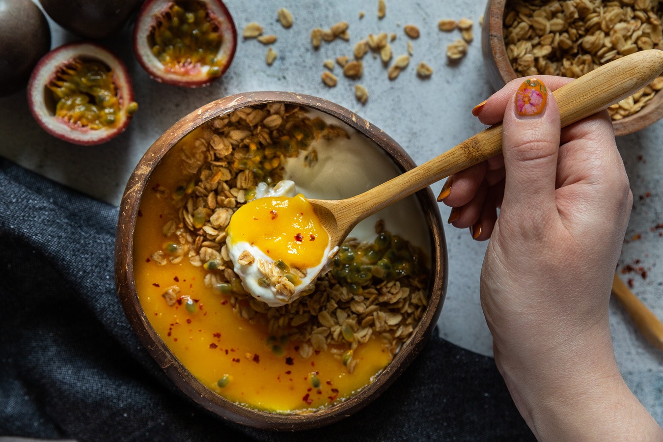 Greek Yoghurt with Chilli Mango Sauce - Uncommonly Delicious